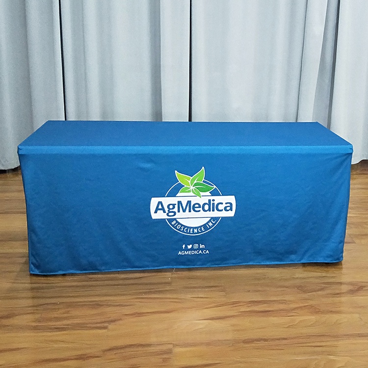 4FT Custom table throw with sublimation printing