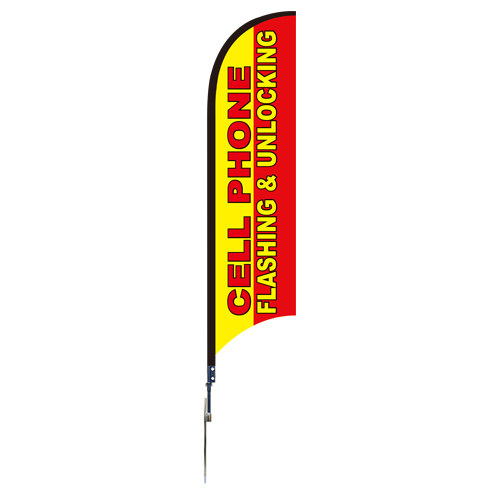 Cell Phone Feather Flags